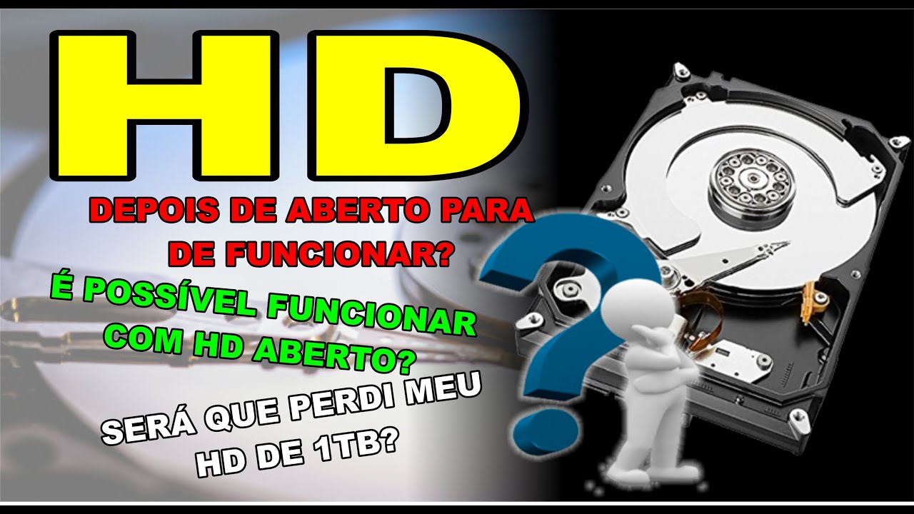 HD Fechamento a vácuo? Será? Perdi meu HD porque abri? Posso ligar o HD ...