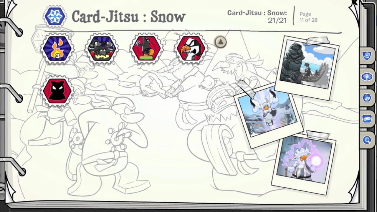 Club Penguin Stamps - How To Get All Card Jitsu Snow Stamps! - YouTube