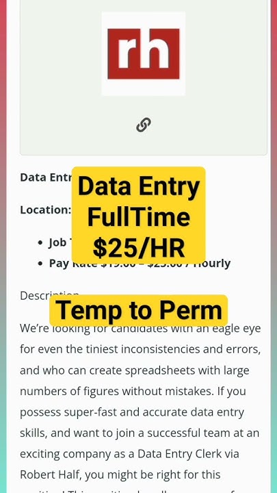 Get PAID $25/Hr, WFH Data Entry Clerk. #Aggiesvine #shortsviral #remotejobs - YouTube
