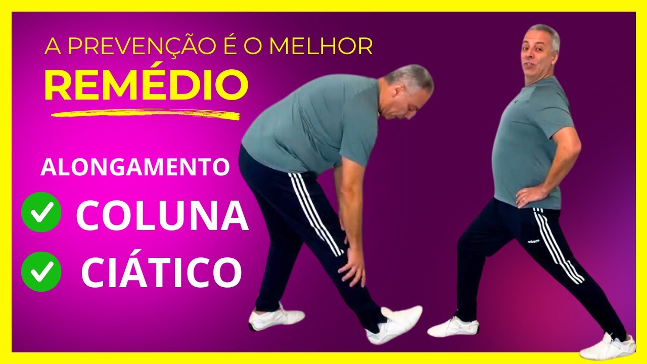 Como alongar a coluna e aliviar o nervo ciático em poucos minutos - YouTube