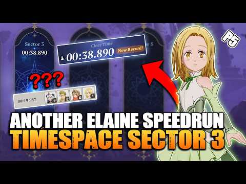 Elaine's Going Crazy on Sector 3 | 38.890 Sec Speedrun | The Seven Deadly Sins: Origin