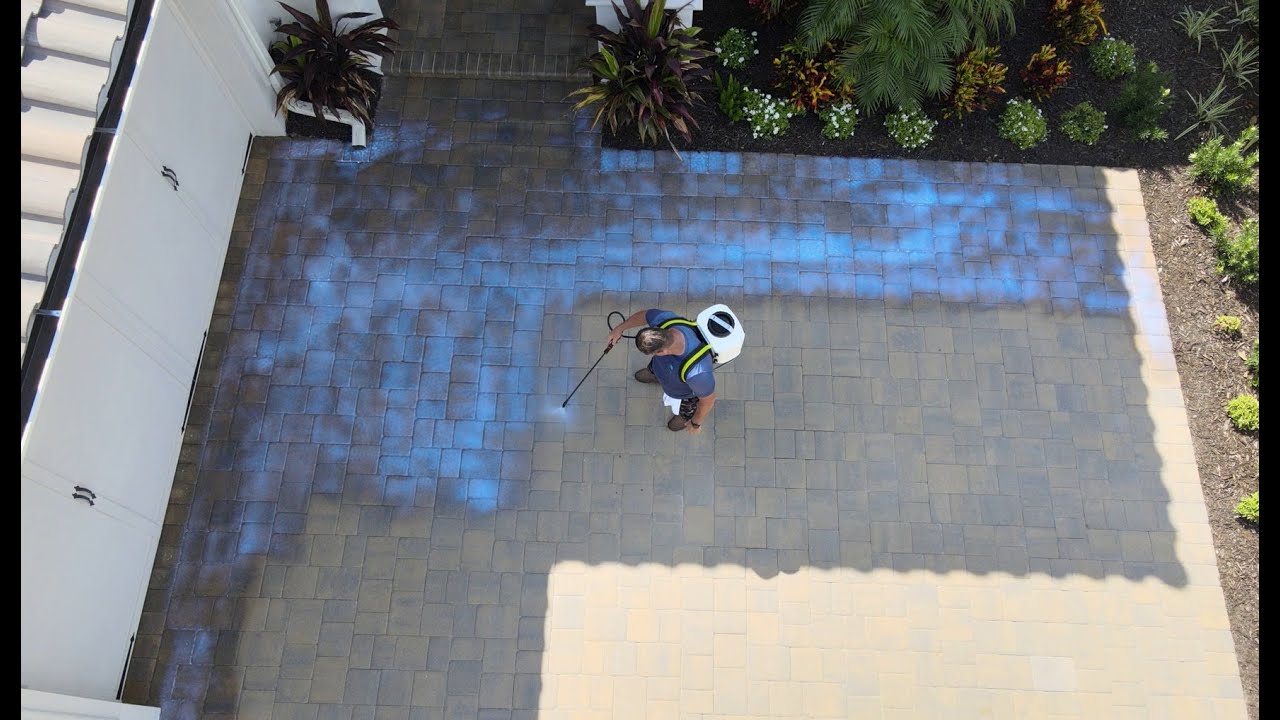 Stuart Paver Sealing - 3-5x MORE DURABLE than Sealer - YouTube
