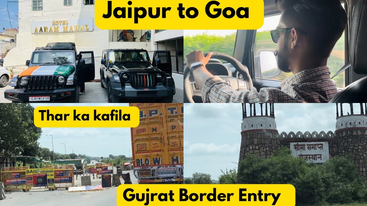 Goa ke liye ab 2 thar ready || Ep-2 Jaipur to Goa Road trip ...