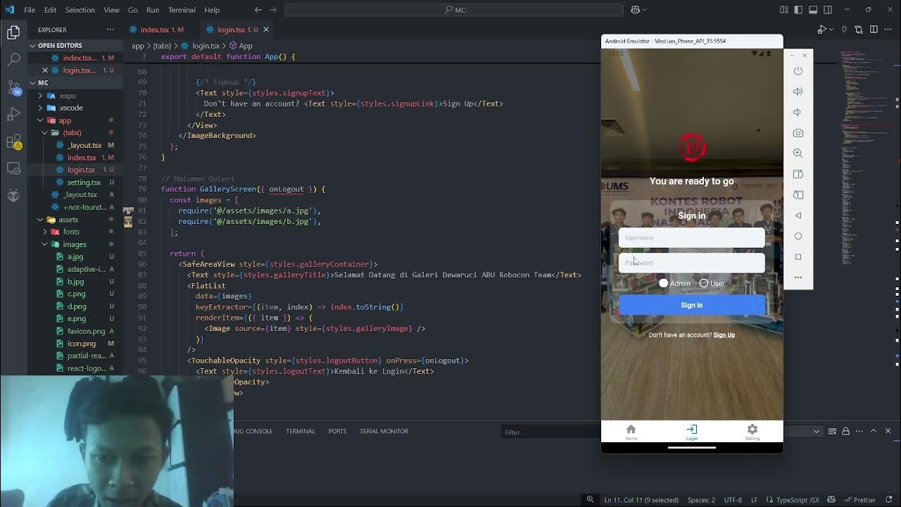 Membuat Tampilan Login React Native Expo Fo - YouTube