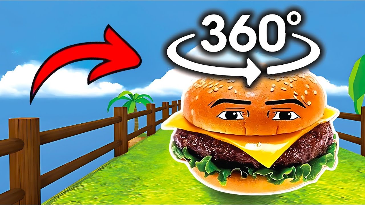 Gegagedigedagedago burger meme chase you but it's 360 degree video #2 ...