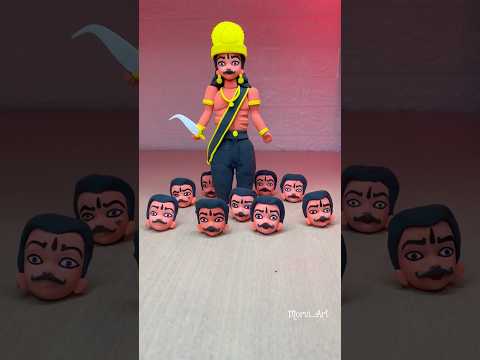 Ravan Dahan🔥 Special Ravan Making 👺 Easy Ravan Making ideas for home #shorts #ravandahan #ravan