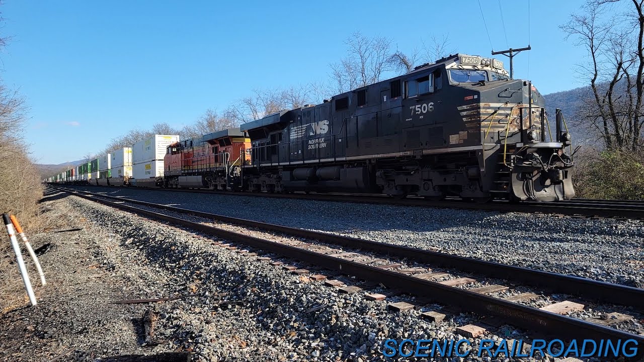 Amtrak and Norfolk Southern Trains on the Pittsburgh Line around ...