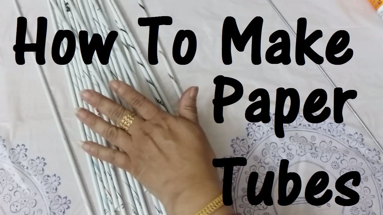 How To Make Papertubes Or Paper Sticks (For Paper Weaving) | DIY ...