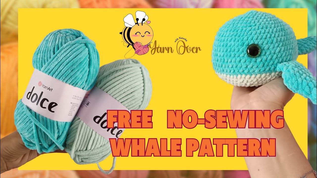 Free NO-SEWING Whale pattern (Full tutorial) - YouTube