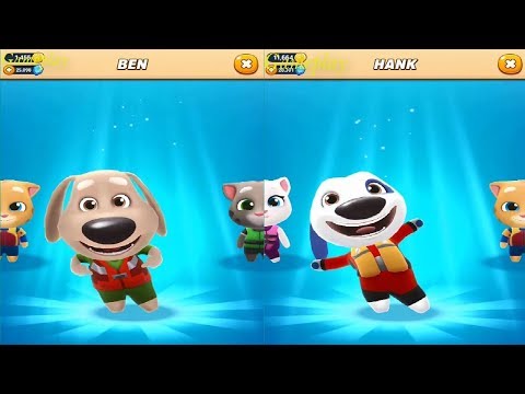 Talking Tom Jetski 2 Android Gameplay- Talking Hank VS Ben