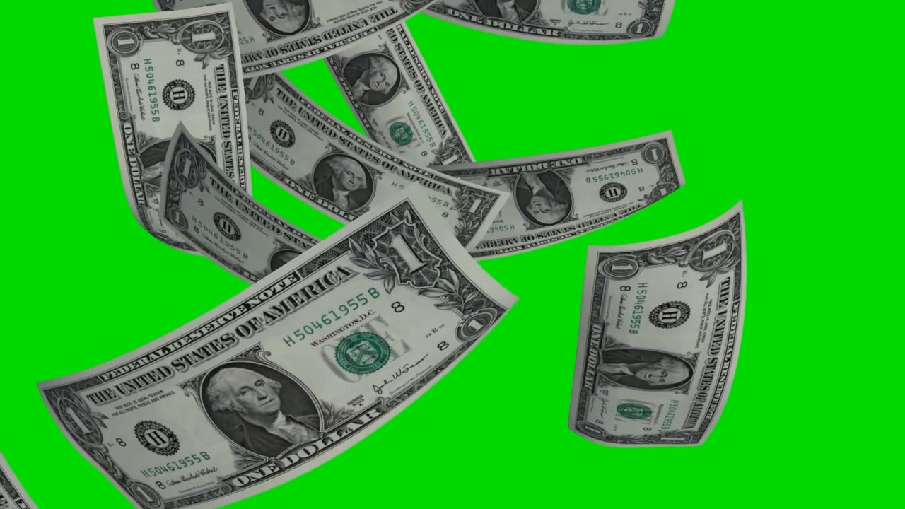 dollar green screen - YouTube