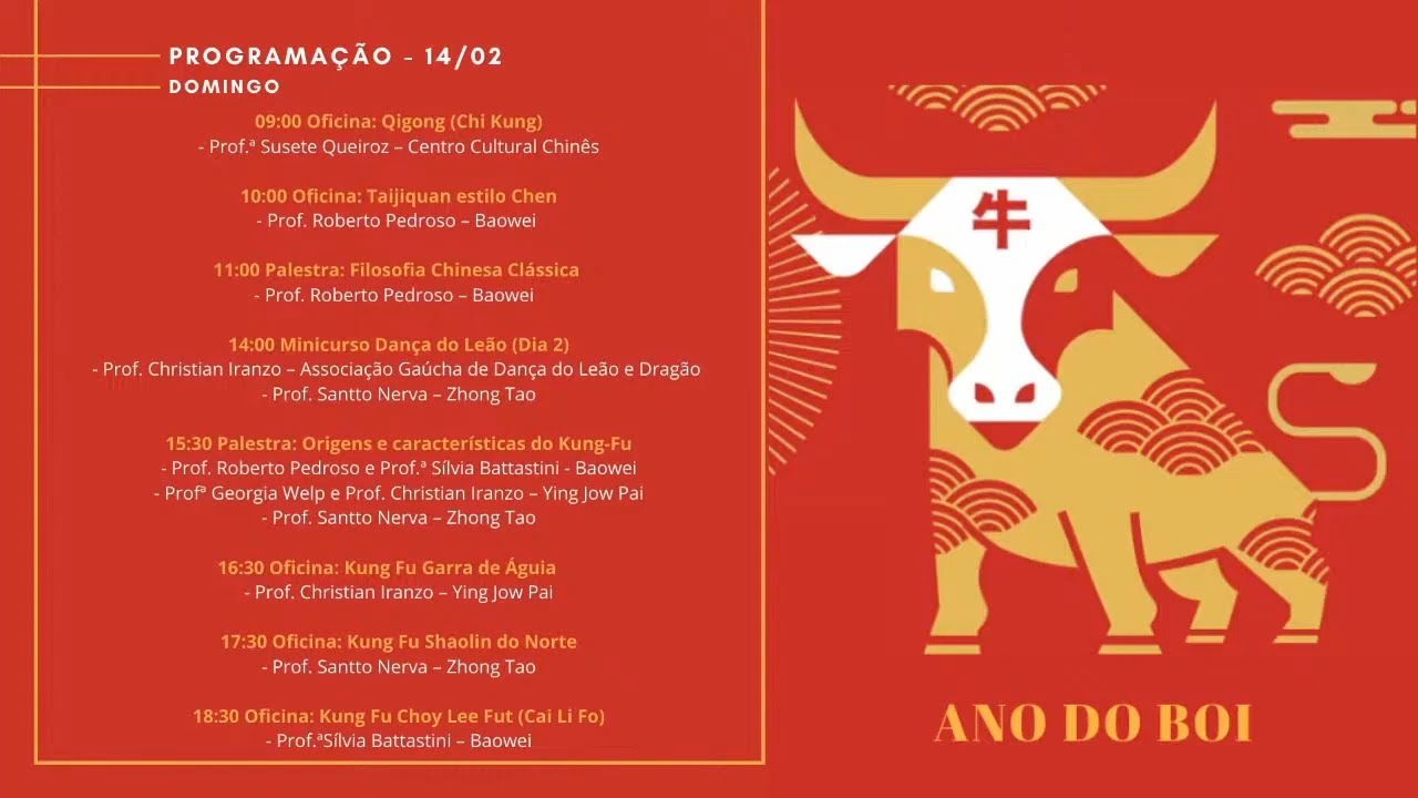 Ano Novo Chinês no RS 2021: Ano do Boi - Dia 3 (14/02/2021) COMPLETO ...