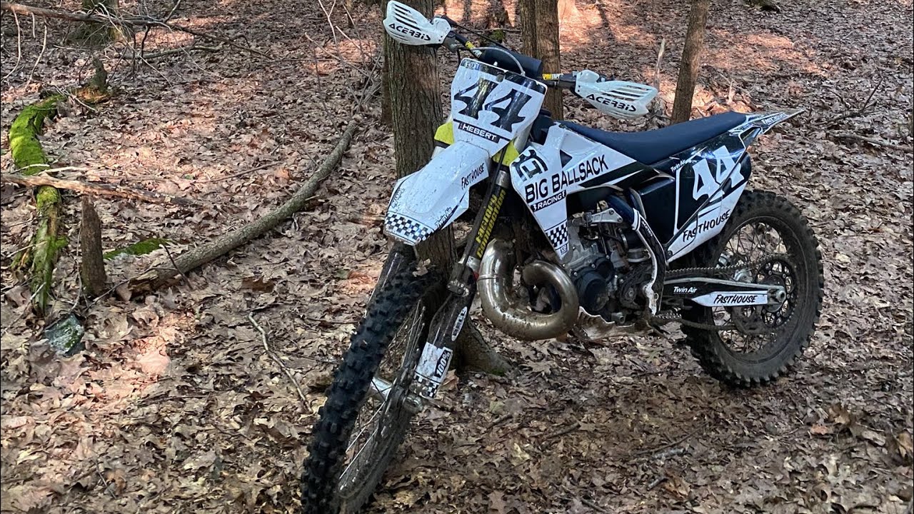 2022 husky tc250 trail ride - YouTube