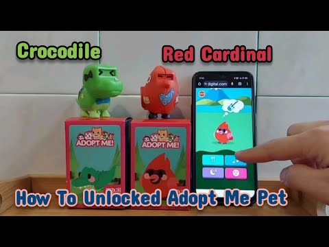 (How To Unlocked Pet) Happy Meal Adopt Me Red Cardinal & Crocodile 2023 ...