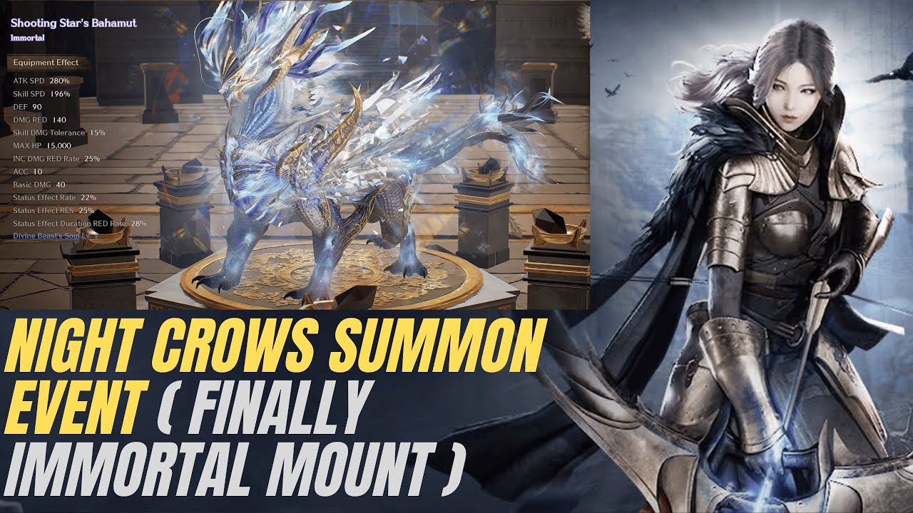 Night Crows Summon Event Crazy Luck Immortal Mount - YouTube
