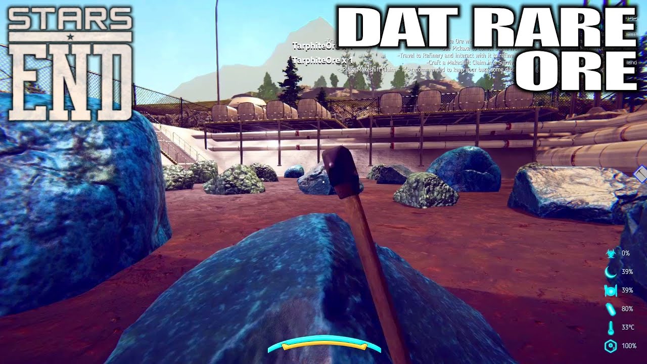 Mining Rare Ore to Start my BASE | Stars End Gameplay | Part 2 - YouTube