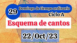Esquema de canto XXIX domingo de tiempo ordinario ciclo... | Doovi