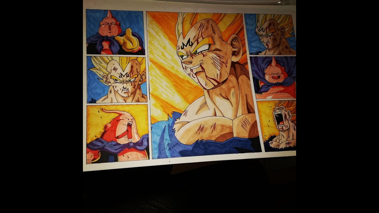 All my Drawings of Vegeta [Dragon Ball Z] by TolgArt - YouTube