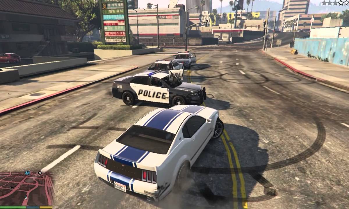 Grand Theft Auto V -Police Chase-「Nvidia GT555M」 - YouTube