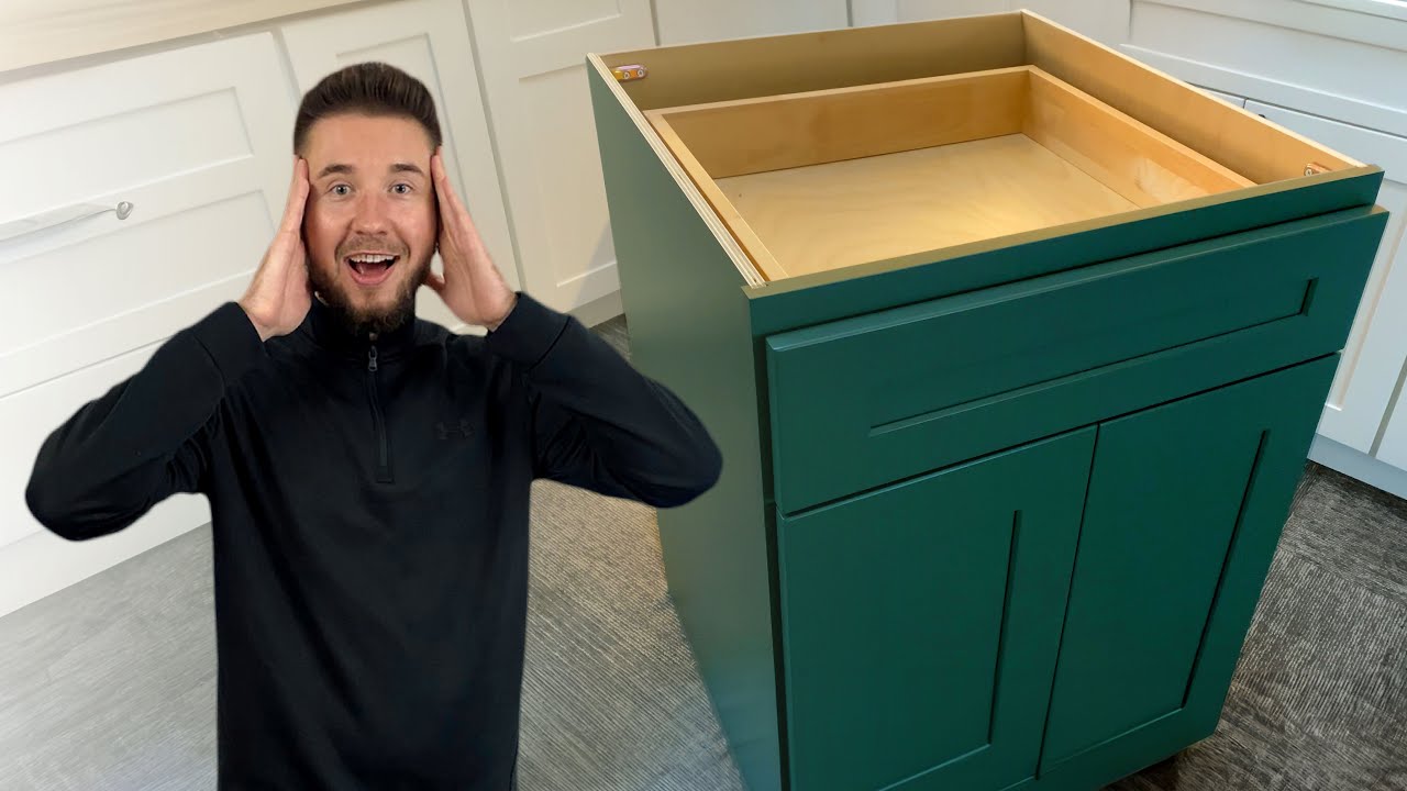 Green RTA Kitchen Cabinets - Quality and Price Breakdown - YouTube
