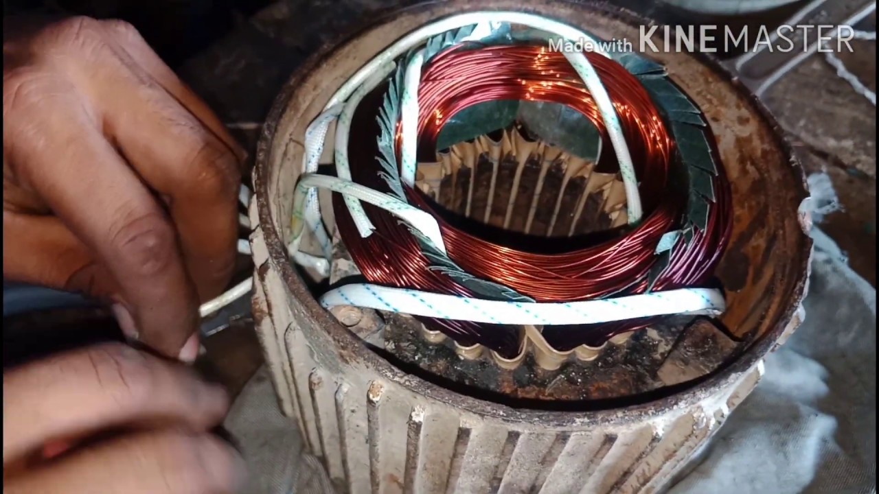 how to wind 2hp water motor!.how to rewind 2hp single phase water motor ...