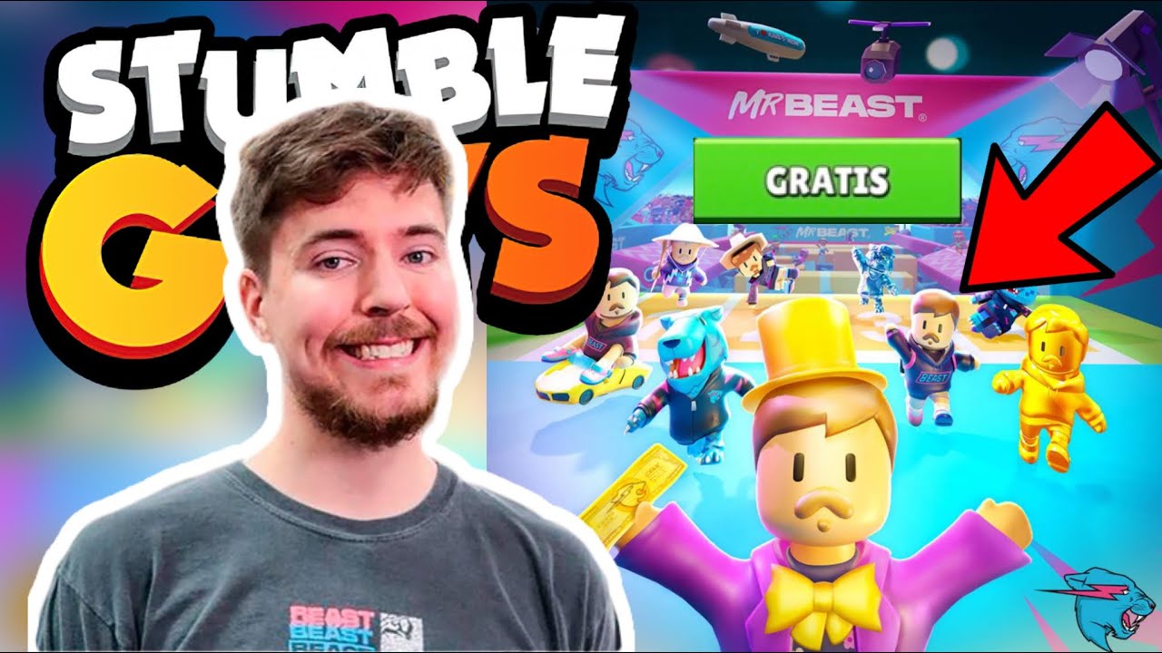 MR BEAST x STUMBLE GUYS 😱 | NUEVAS SKINS GRATIS, MAPA Y EMOTE ESPECIAL ...
