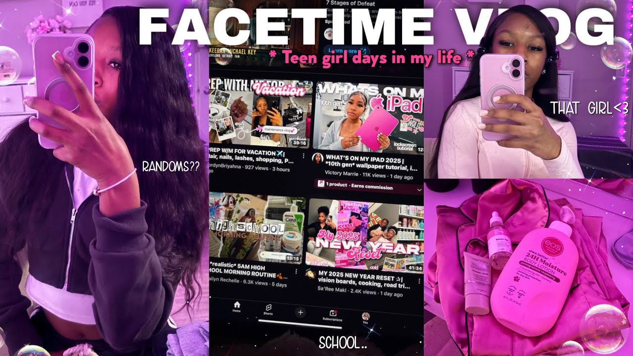 FACETIME VLOG *teen girl days in my life* 🫧💕 track, school vlog, random ...