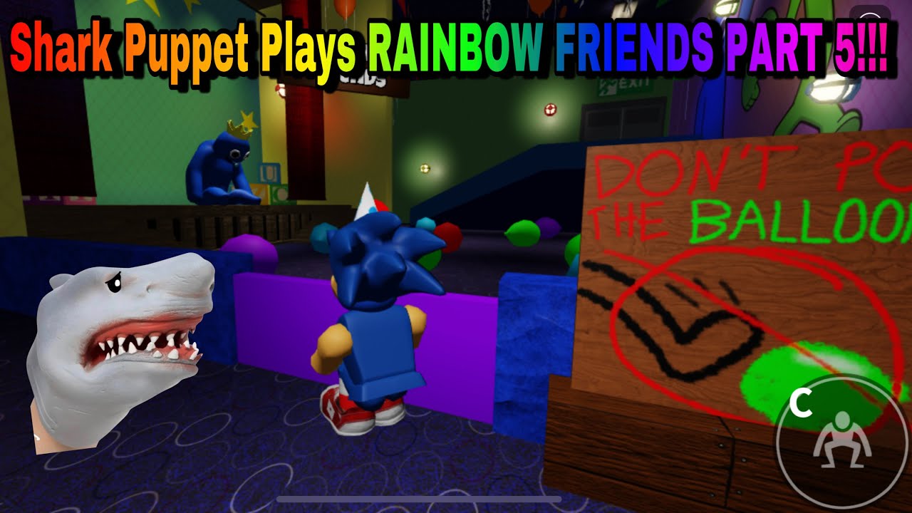 SHARK PUPPET PLAYS: RAINBOW FRIENDS PART 5 - YouTube