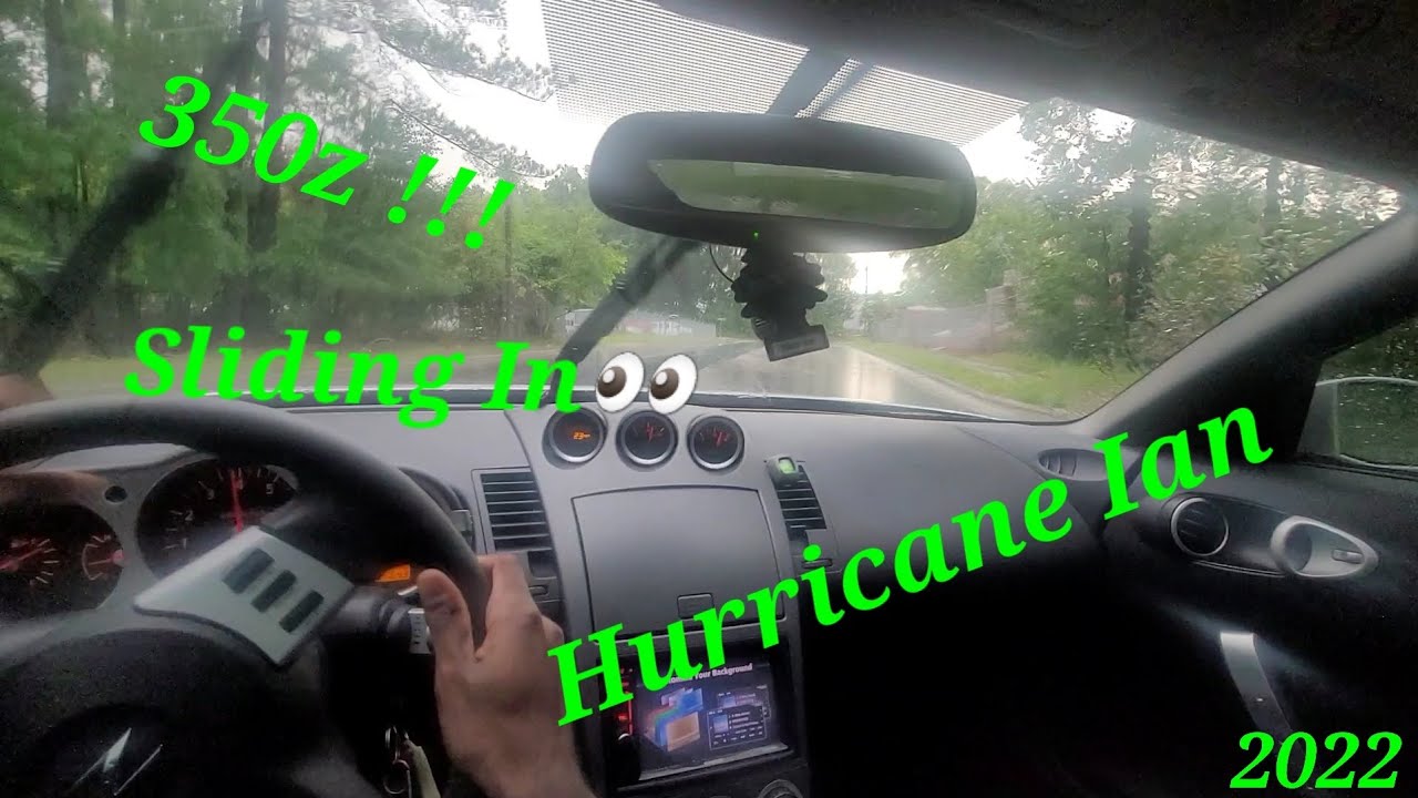 350z Sliding In Hurricane 🌀 Ian 2022 #hurricaneian #350z - YouTube