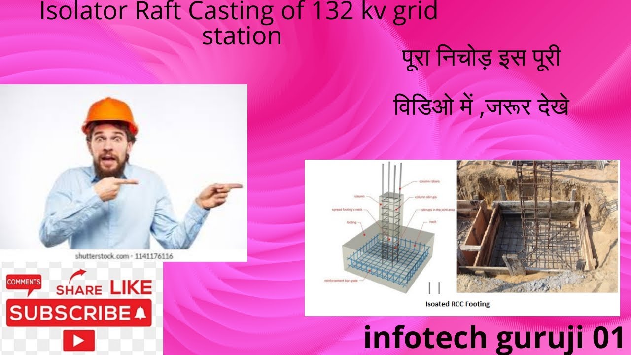 Isolator Raft Casting of 132 kv Grid Station - YouTube