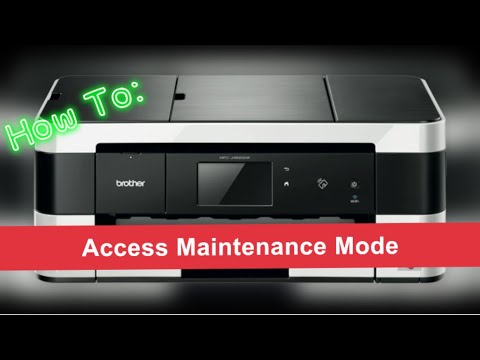 How to access MAINTENANCE MODE / Service Menu on a Brother Printer ...