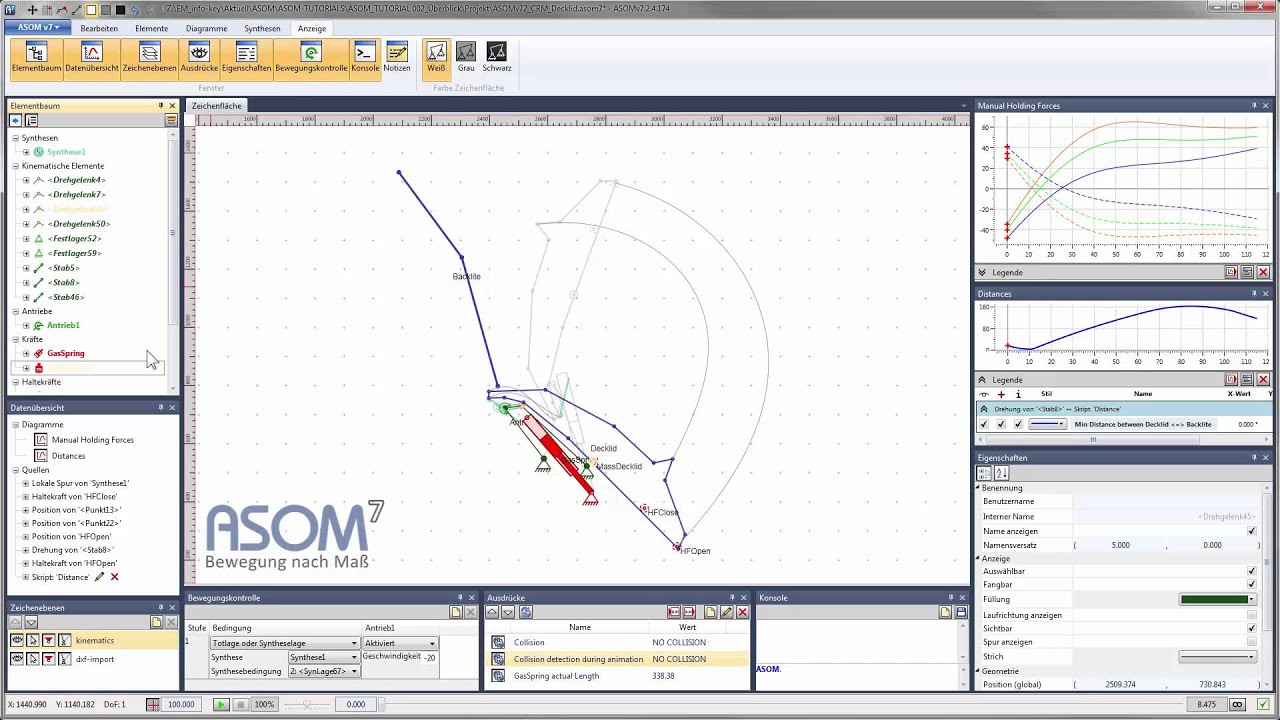 ASOM v7 TUTORIAL 002 overview, Kinematics - YouTube