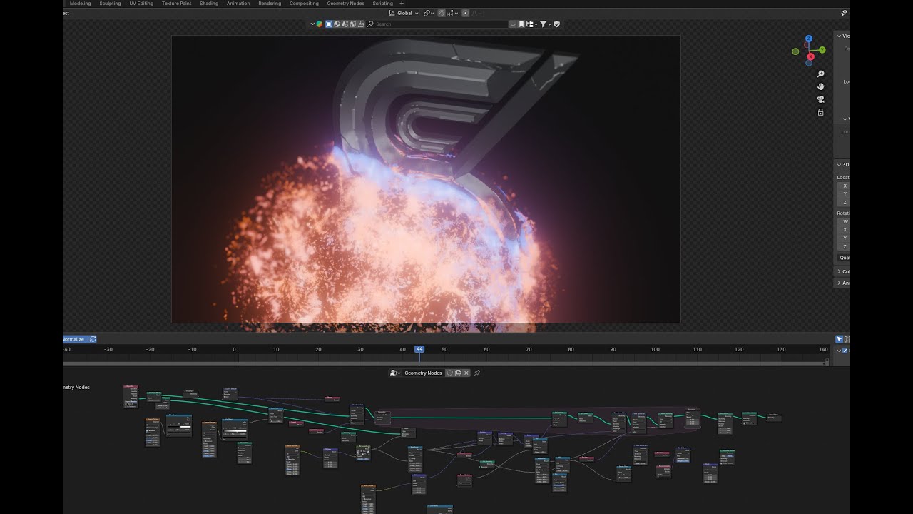 Motion Graphics | Blender Animation | Geometry Noding | Computer DESIGN ...