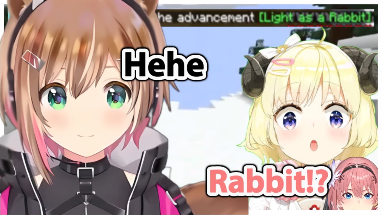 Watame gets confused when Risu made the “Light as a Rabbit” achievement ...
