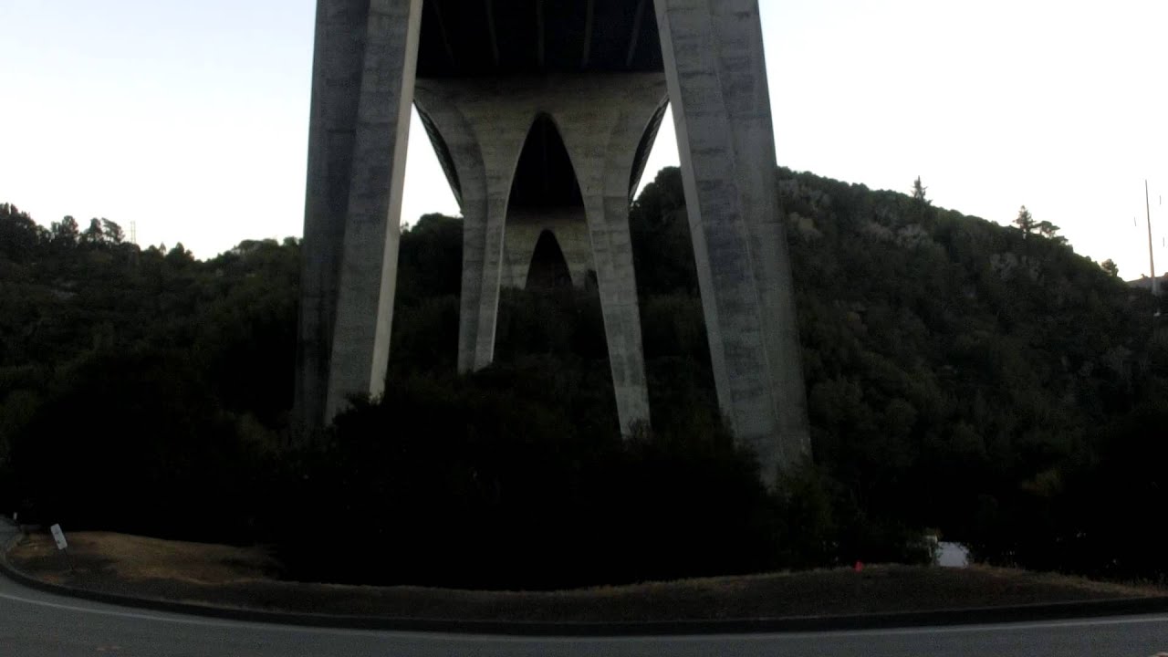 The tallest Bridge of I-280 Freeway on the road to San Francisco - YouTube