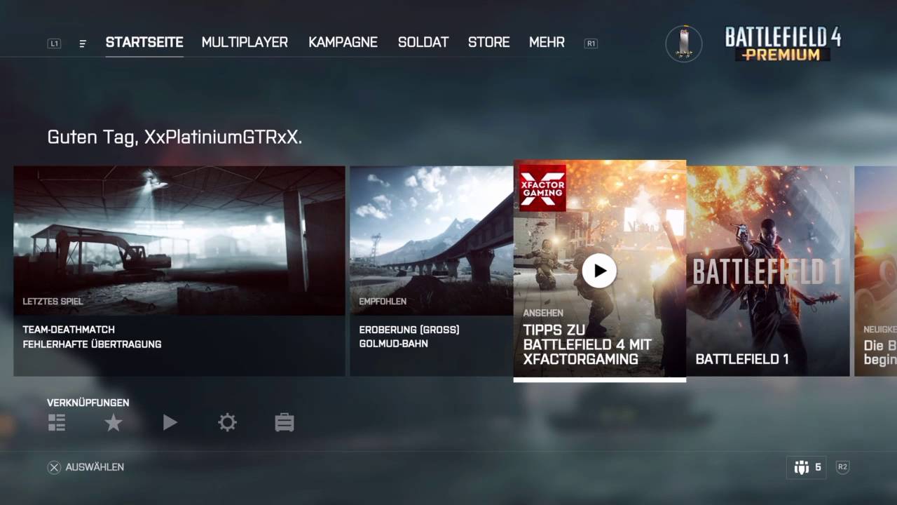 Battlefield 4 Das neue Menü - YouTube