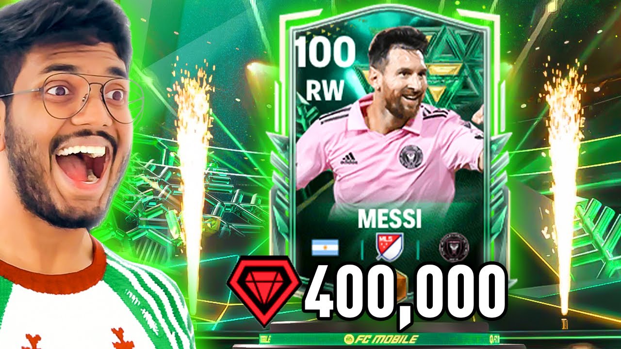 I Spent 400,000 💎 Trying To Pack 95 Rated Winter Wildcards Messi - FC ...