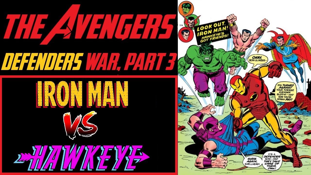 Avengers/Defenders War, Part 3 "Iron Man vs Hawkeye!" | Defenders #9 ...