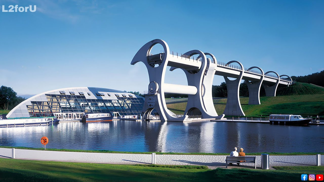 The Falkirk Wheel || Falkirk Wheel Boat Trip || Rotating Boat Lift ...