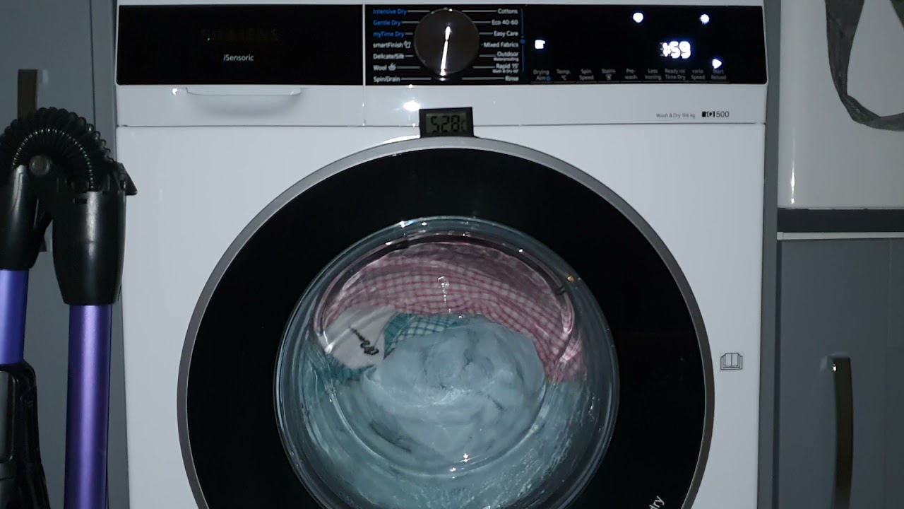 Siemens iQ500 - Intensive Dry Full Cycle - YouTube