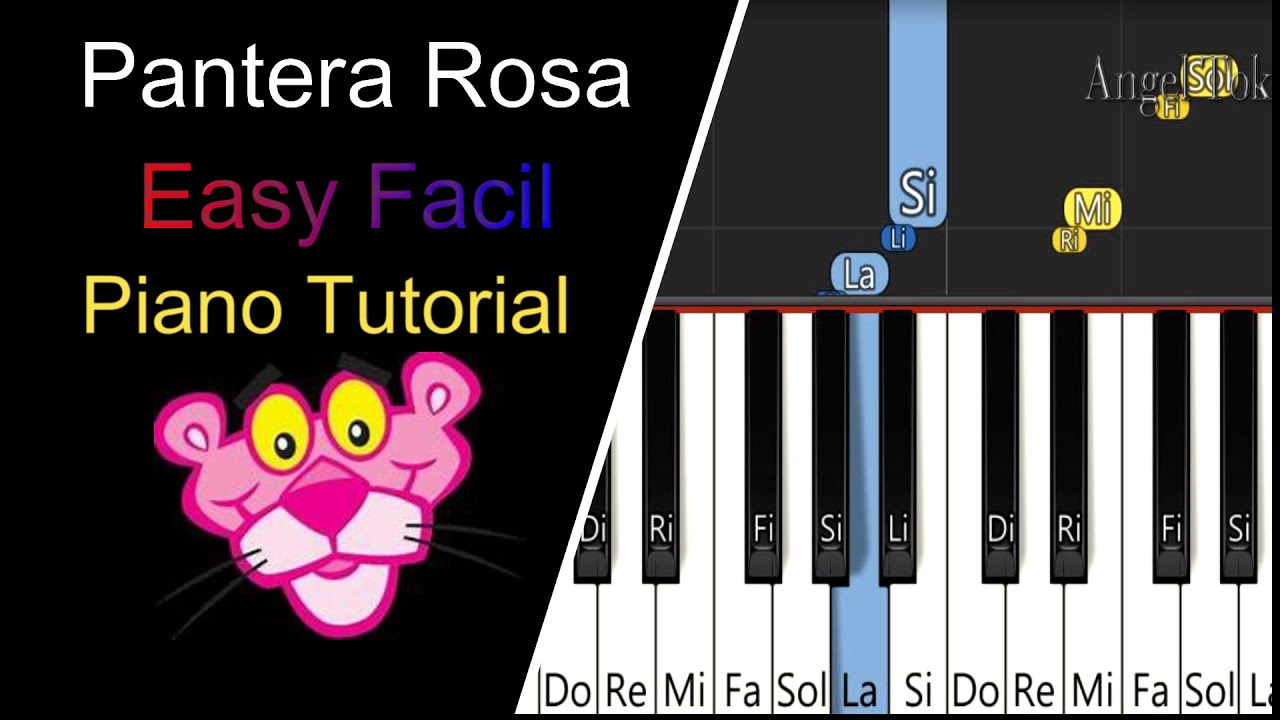 The Pink Panther - La Pantera Rosa Piano Tutorial Easy - Facil 🎵🎹 - YouTube