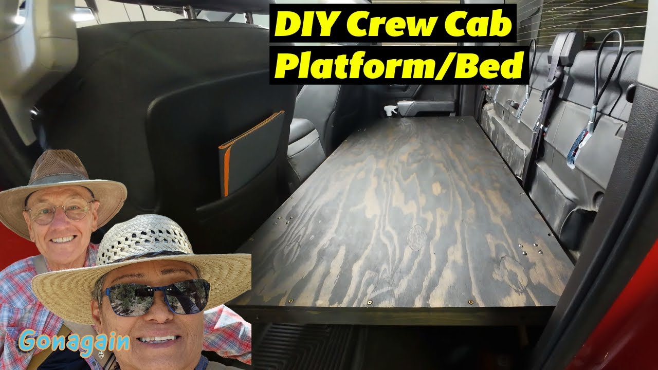 Pickup Crew Cab Rear Seat Cargo Platform/Bed - DIY - YouTube