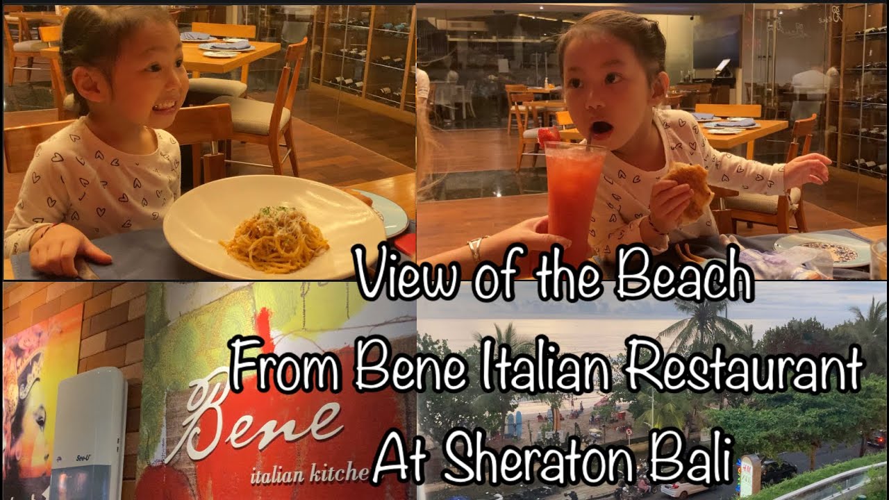 Beach view from the Bene Italian restaurant at #Sheraton #Bali - YouTube