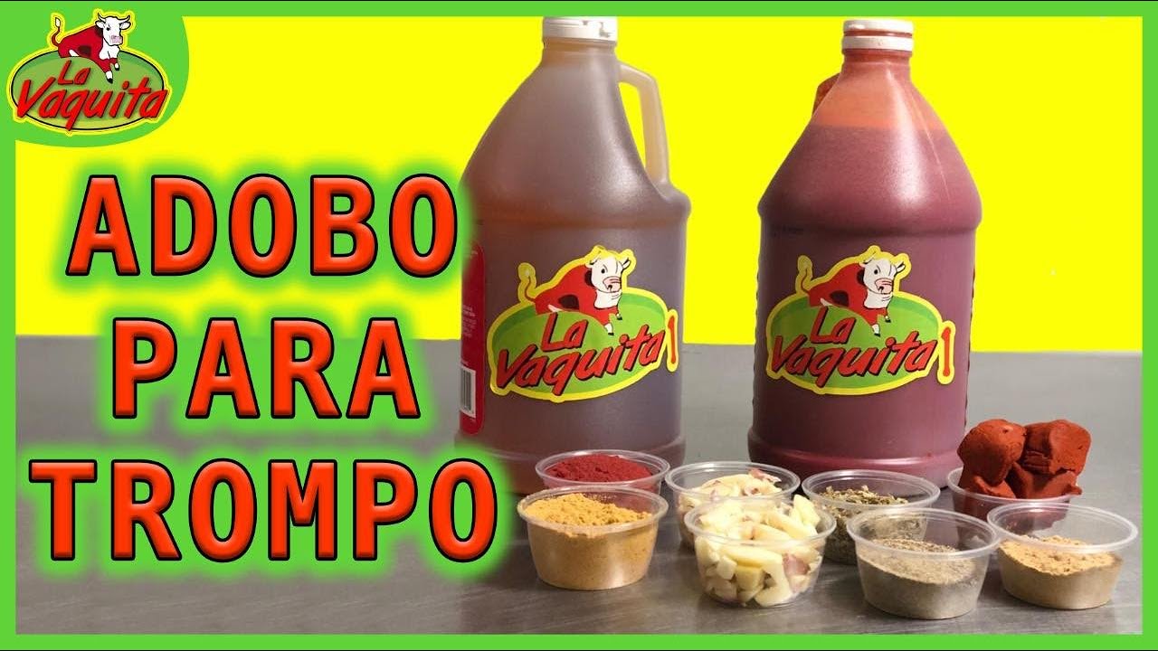 PREPARANDO ADOBO PARA TACOS DE TROMPO | LA VAQUITA - YouTube