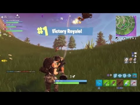 WWII in fortnite battle royal + victory royal!!! Teams of 20 - YouTube