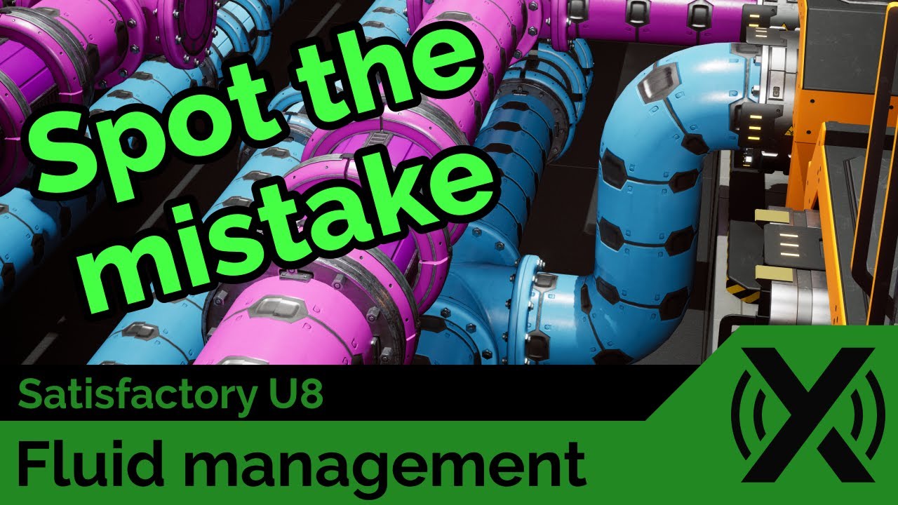 How to use fluids in Satisfactory U8 at 100% efficiency - YouTube