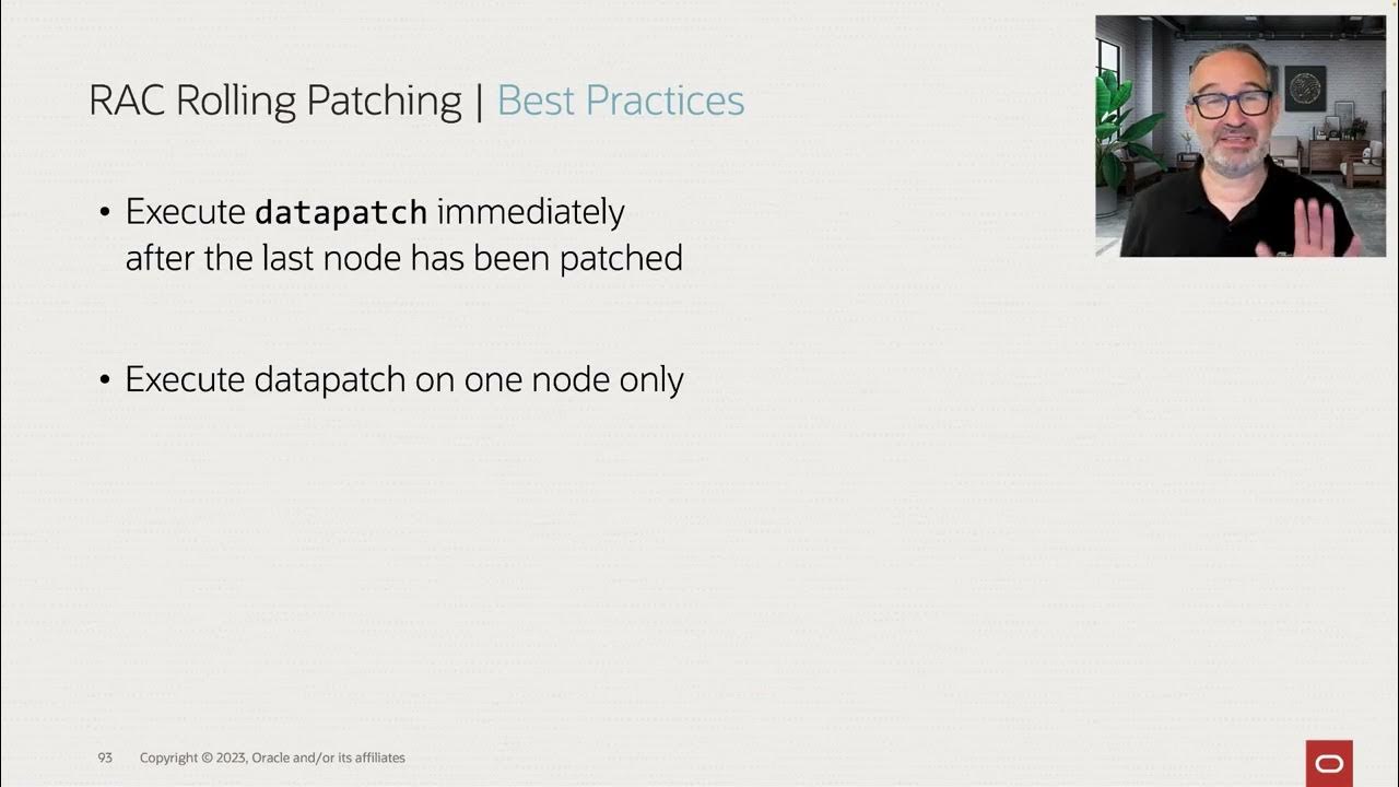 Avoid downtime when patching Oracle Database using RAC Rolling Patching - YouTube