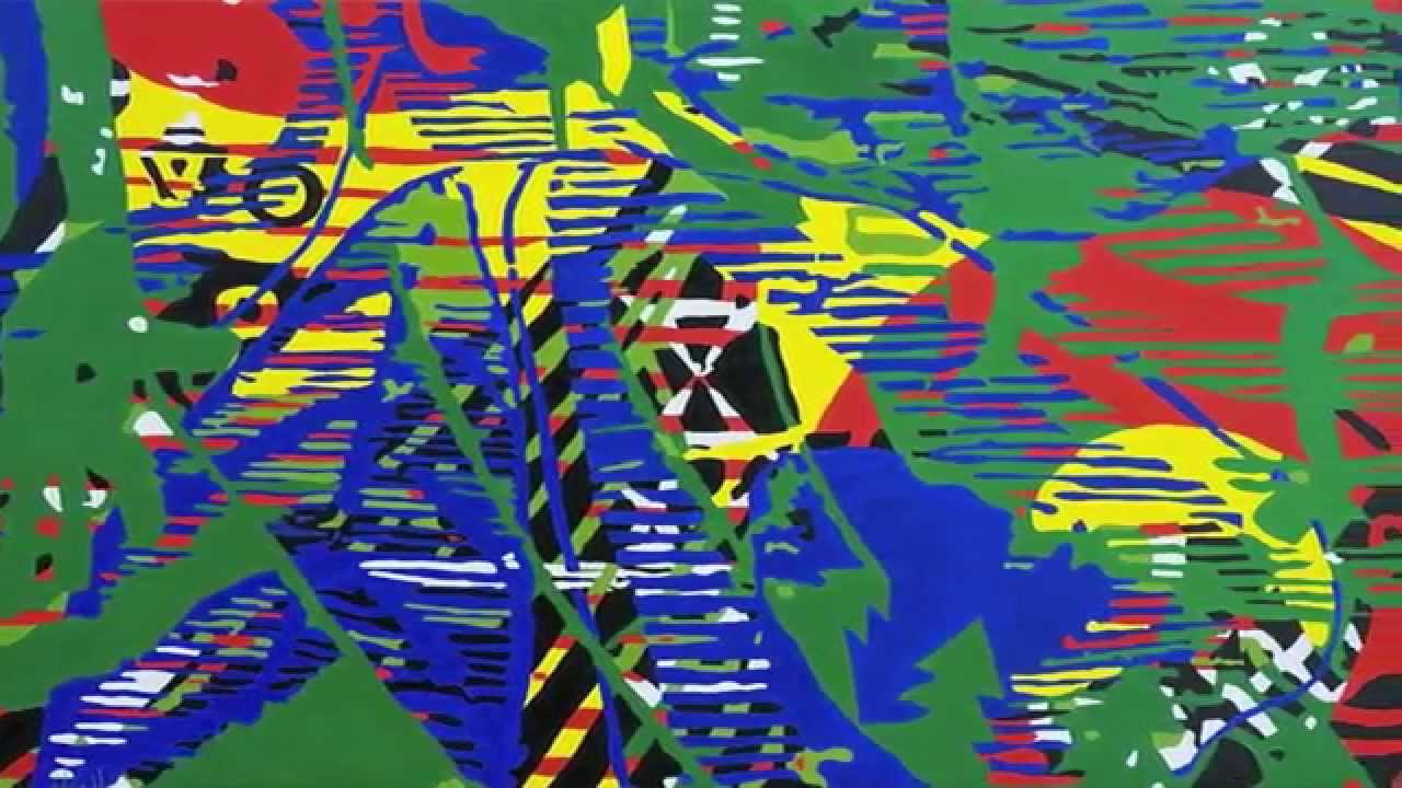 How To Make Controlled Abstract Painting - YouTube