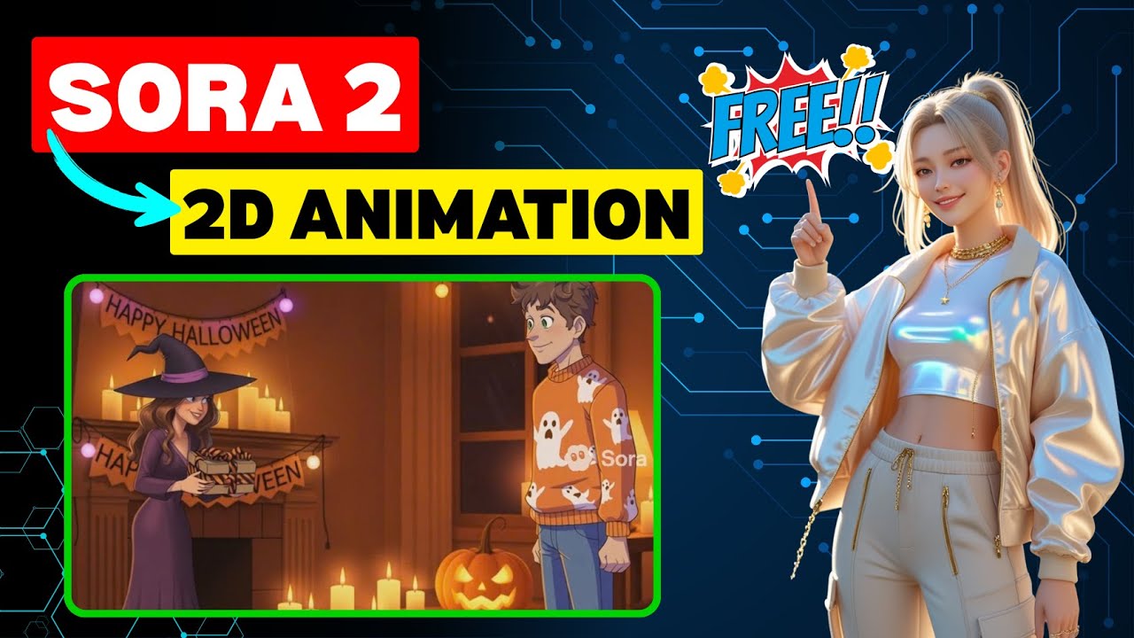 How I Use SORA 2 to Create Viral 2D YouTube Animations | 100% FREE ...