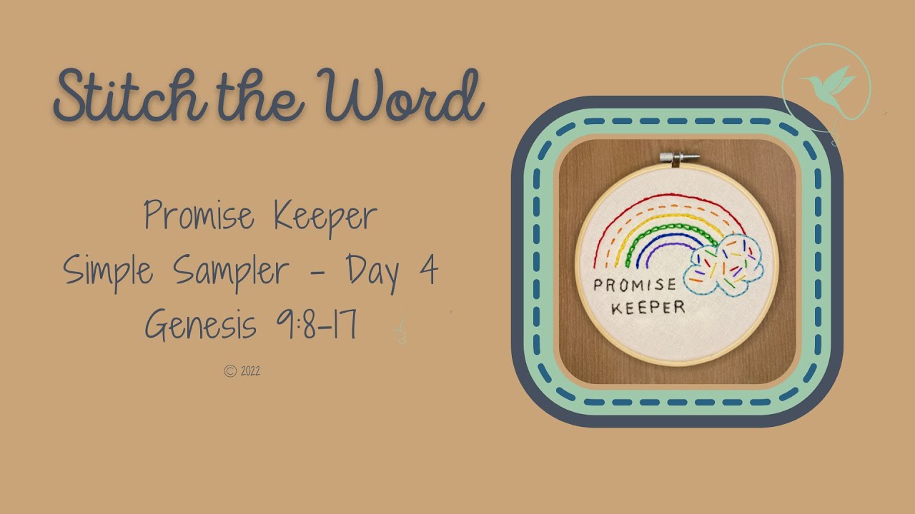 Day 4 Promise Keeper Simple Sampler Tutorial - YouTube